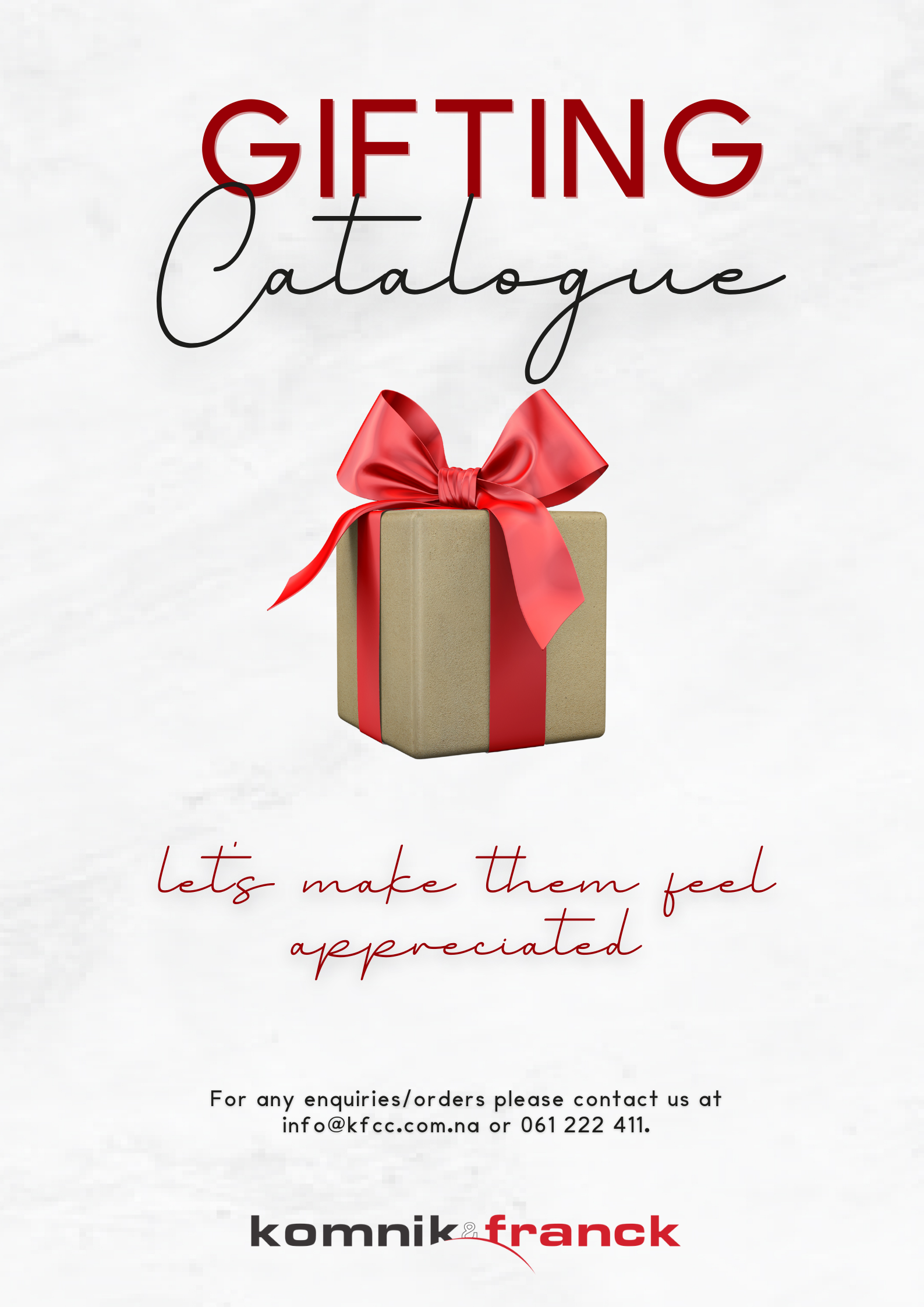 Our Catalogues - Komnik & Franck cc